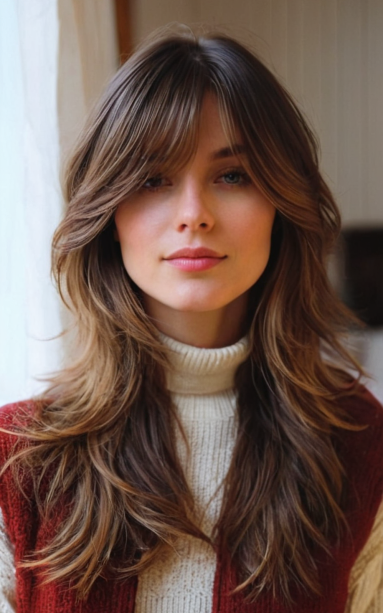 19 Stunning Long Layered Hair With Bangs - Best Review