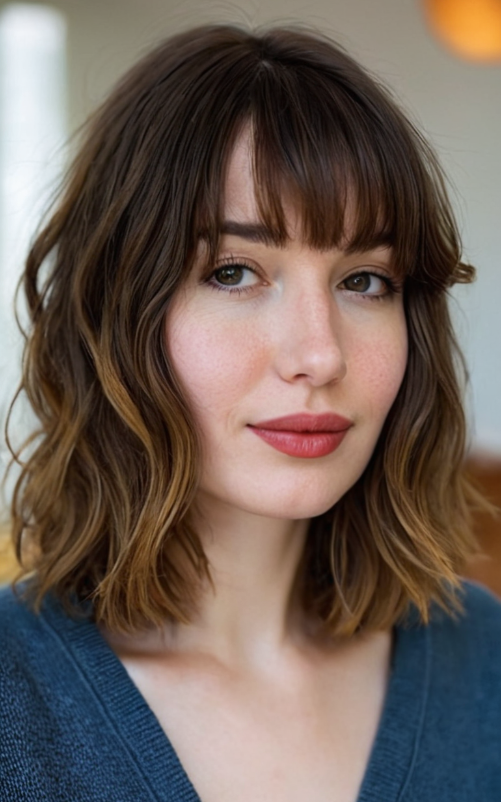 15 Stunning Shaggy Lob Ideas With Bangs You Need To Try - Best Review