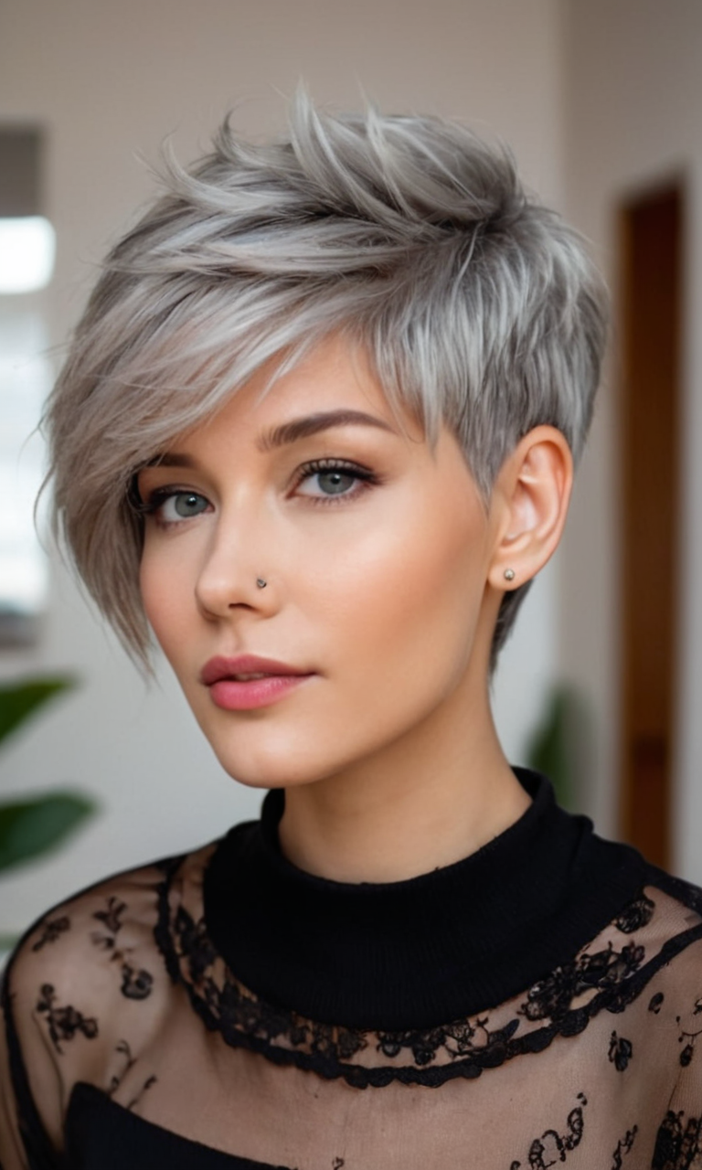 20 Stunning Gray Pixie Haircut Styles To Refresh Your Look - Best Review